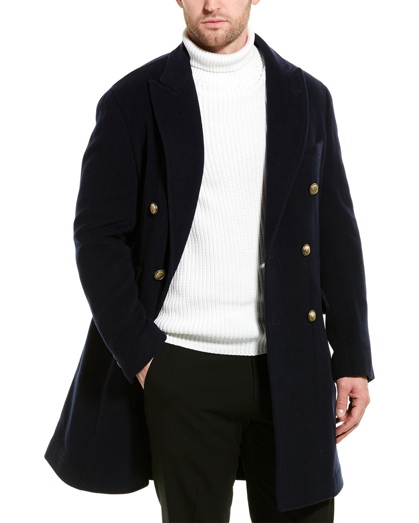 Brunello Cucinelli Wool Cashmere Coat Men's 50 | eBay