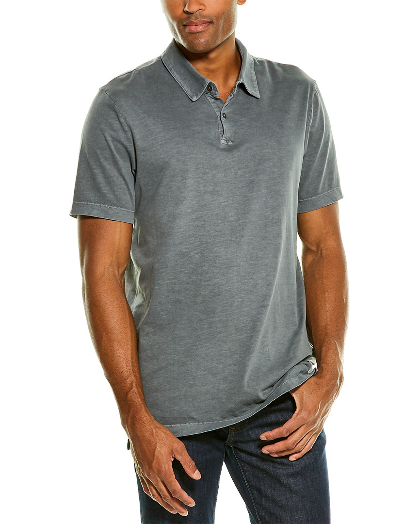 James Perse Revised Standard Polo Shirt Men's Blue 4 | eBay