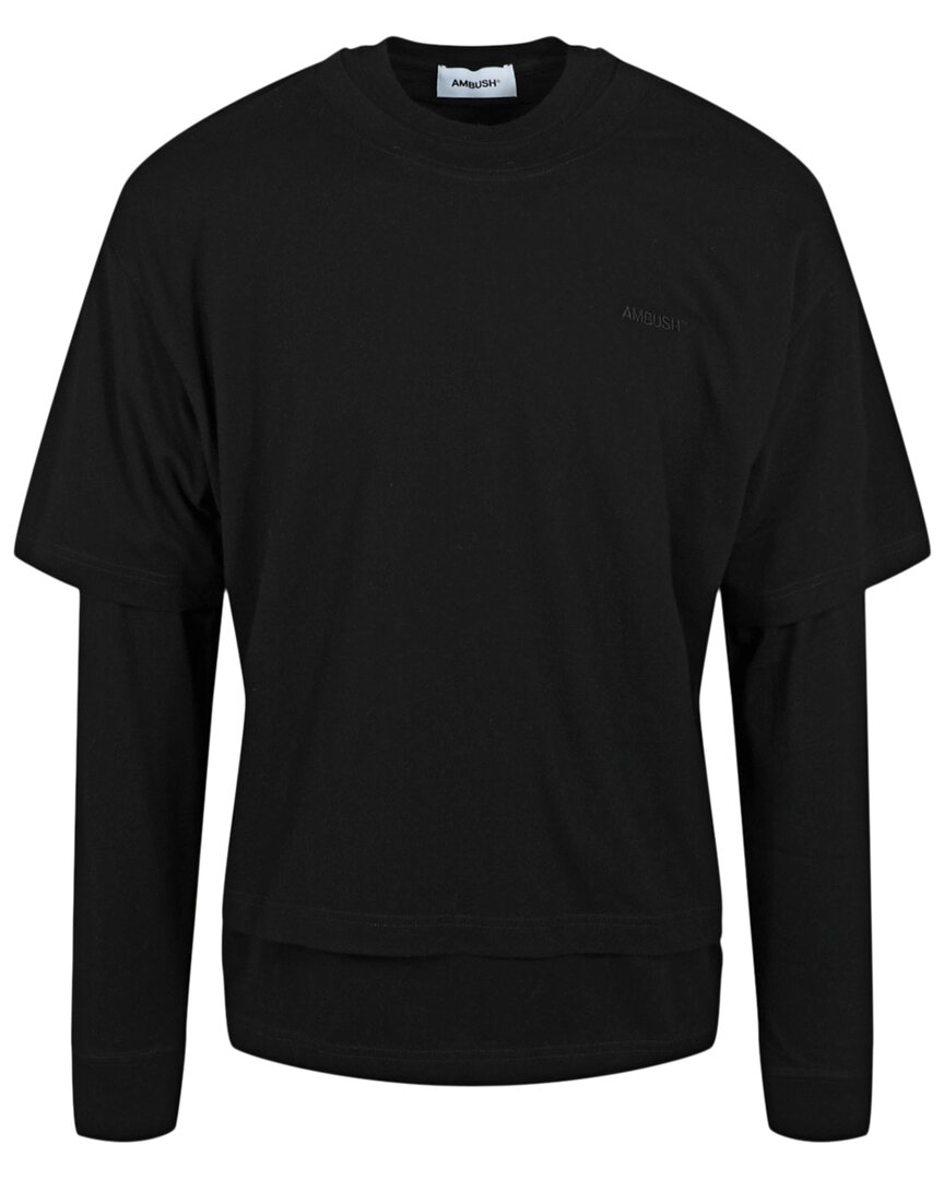 Ambush Layered Long Sleeve T-shirt In Black | ModeSens