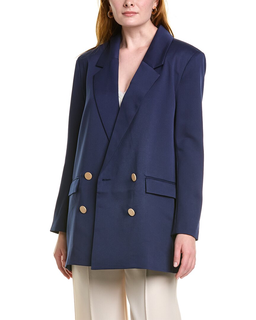 Alexia Admor Ellie Classic Boyfriend Blazer In Blue | ModeSens