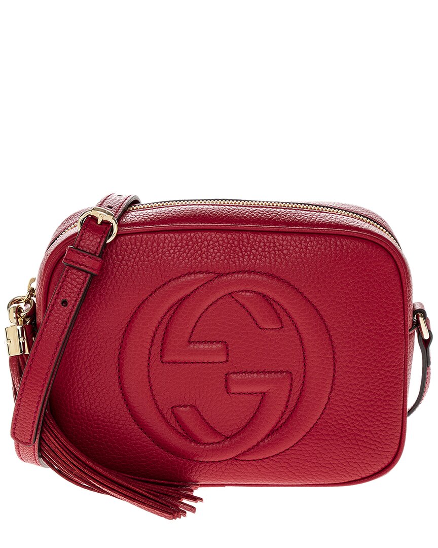 Gucci Soho Small Leather Shoulder Bag In Red | ModeSens