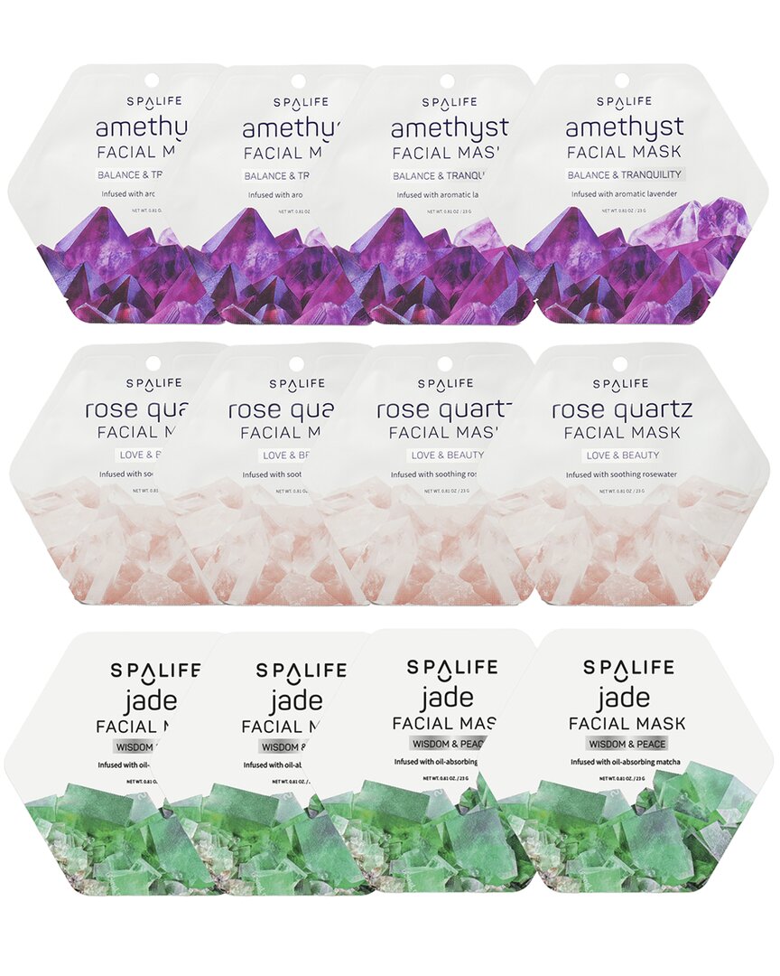 Spa Life Women's 0.13oz Crystal Inspired Facial Masks In White | ModeSens