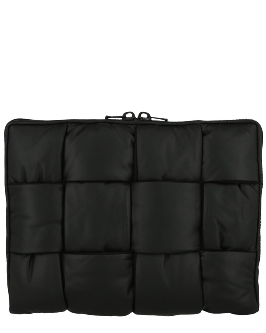 Bottega Veneta Intrecciato Nylon Laptop Case In Black | ModeSens