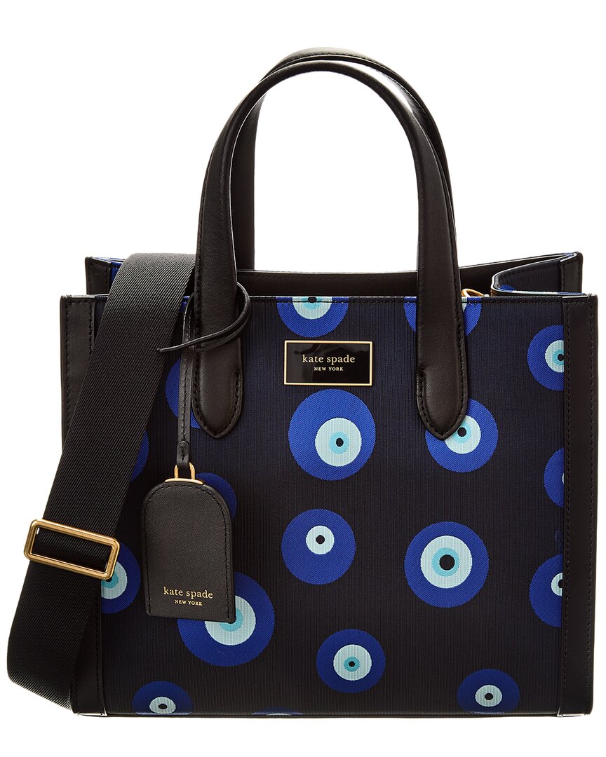 Kate Spade New York Manhattan Small Leather-trim Tote In Black | ModeSens