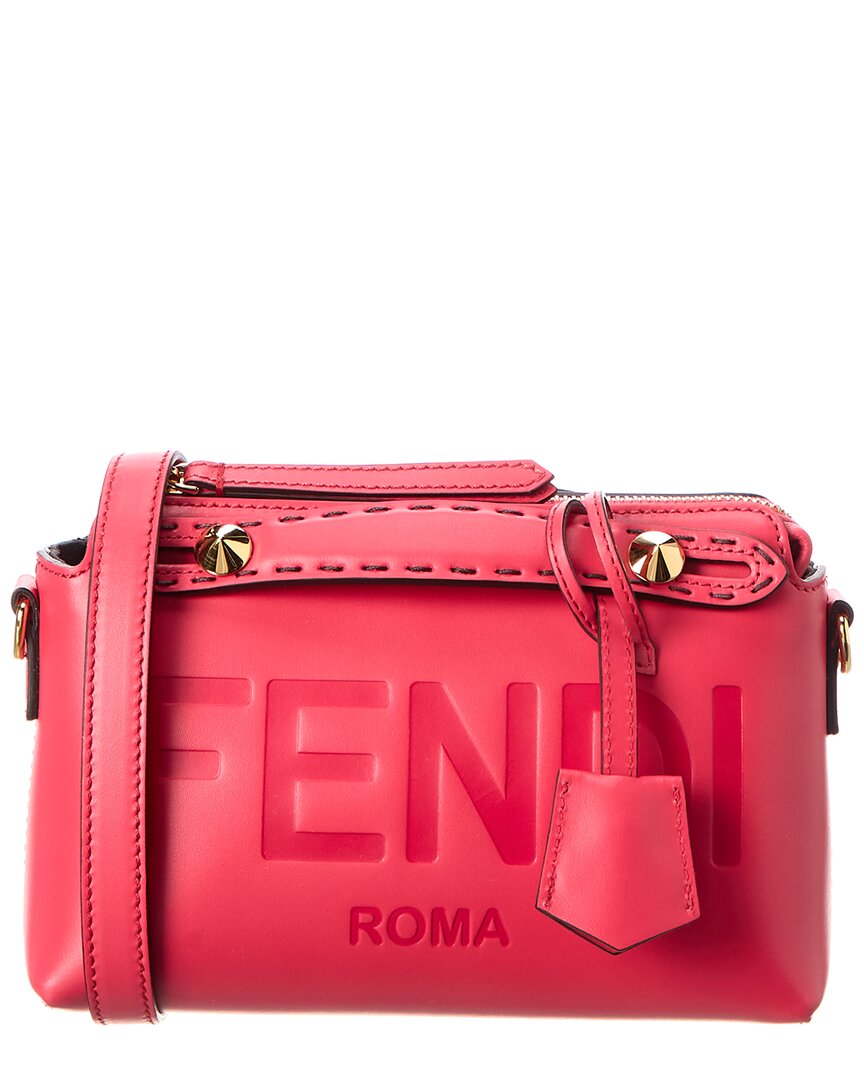 Fendi By The Way Mini Leather Shoulder Bag In Red | ModeSens