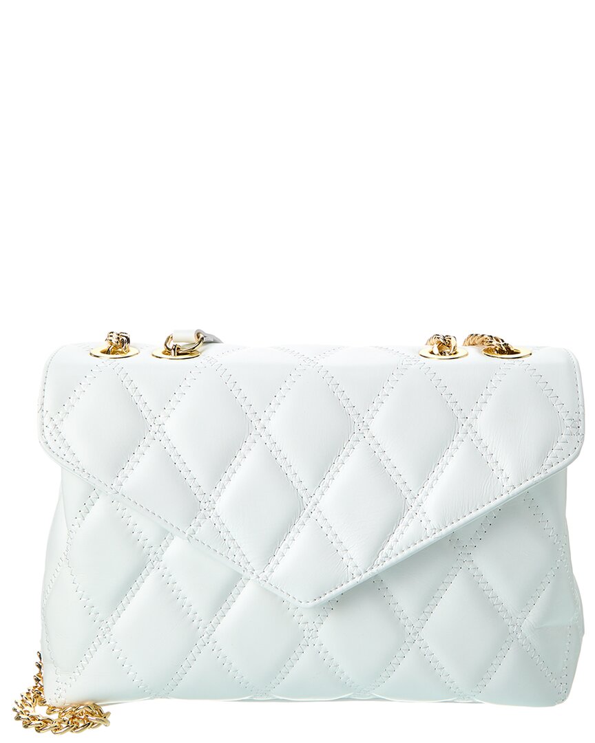 Persaman New York Emilia Quilted Leather Satchel In White | ModeSens