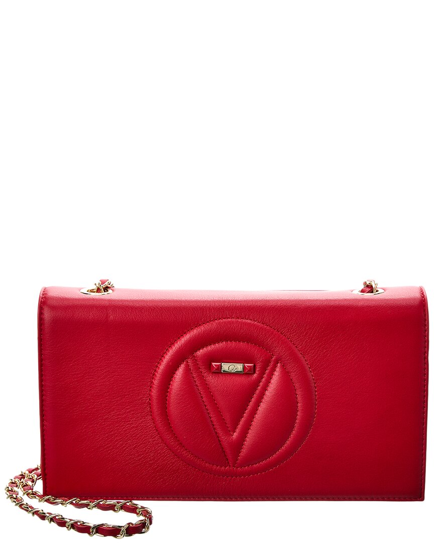 Valentino By Mario Valentino Lena Leather Shoulder Bag In Red | ModeSens
