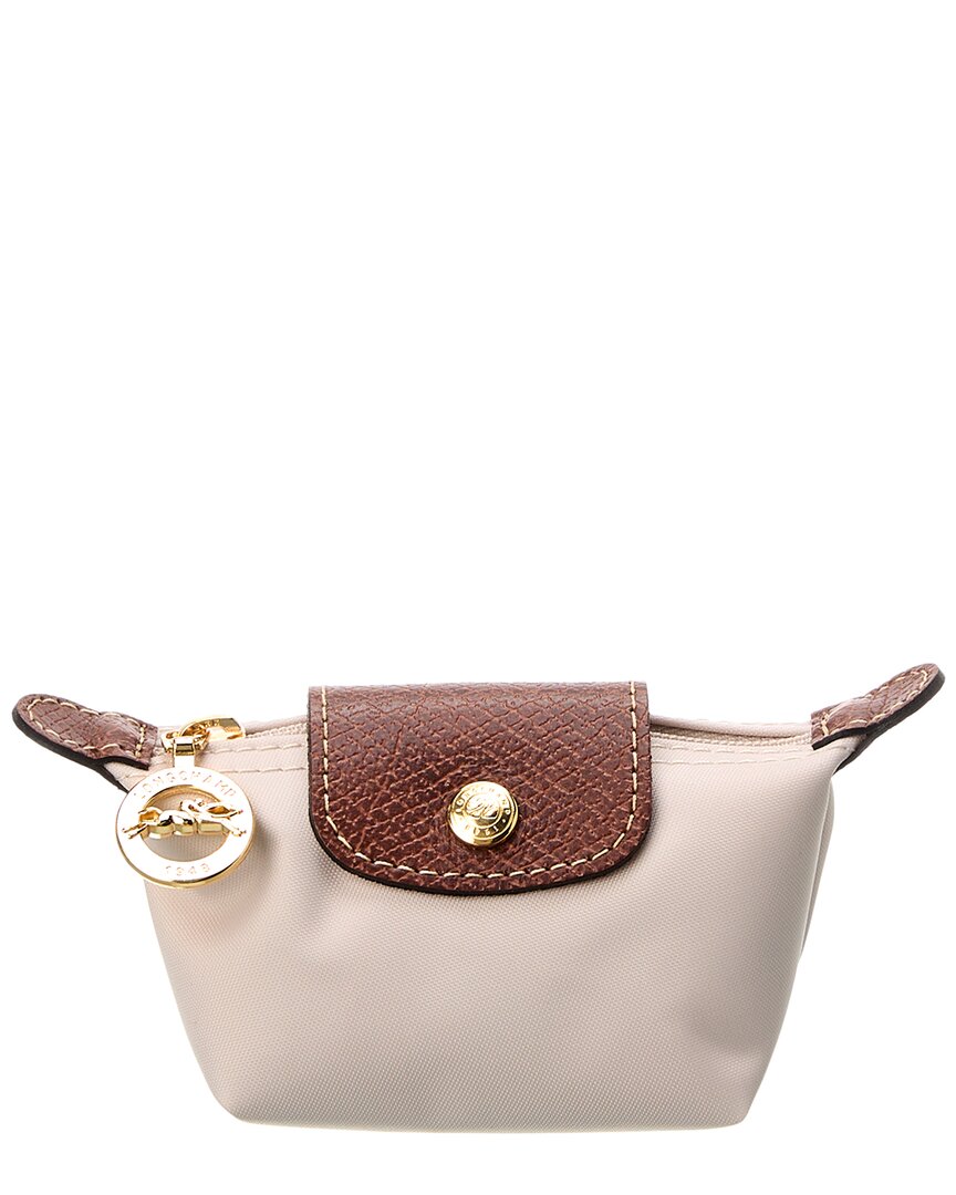 Longchamp Le Pliage Original Canvas & Leather Coin Purse In Beige ...
