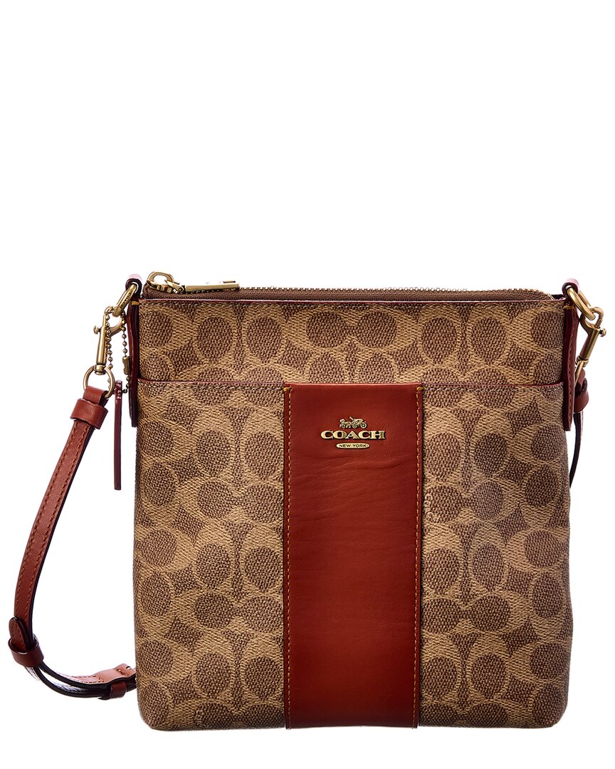 Coach Signature Swing Pack In Brown | ModeSens