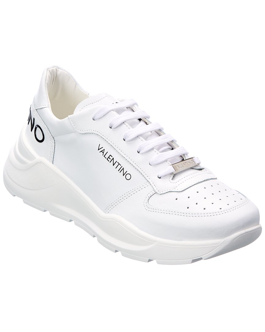 Valentino By Mario Valentino Thor Leather Sneaker In White | ModeSens