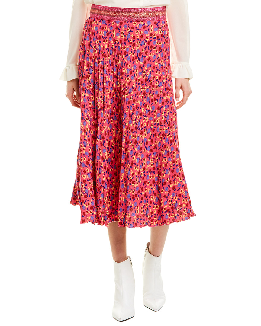 Anna Sui Carnation A-Line Skirt Women's Pink P 617532577872 | eBay