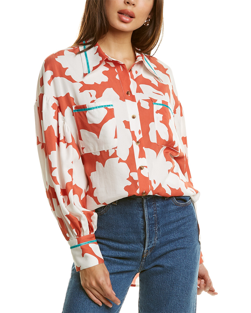 Crosby By Mollie Burch Tucker Top Women's Brown L | eBay
