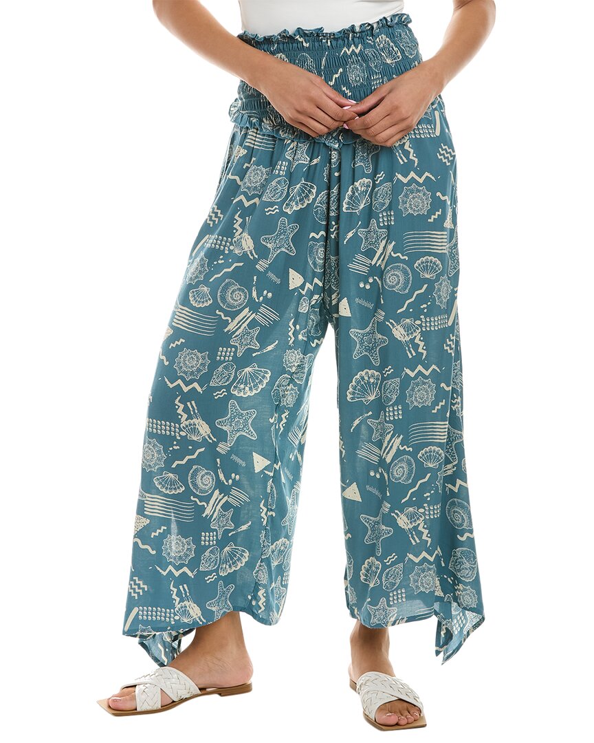 Elan Smocked Pant In Green | ModeSens