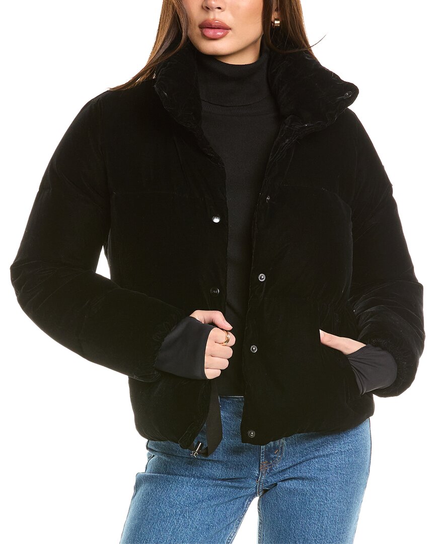 Sam . Velvet Down Puffer Jacket In Black | ModeSens