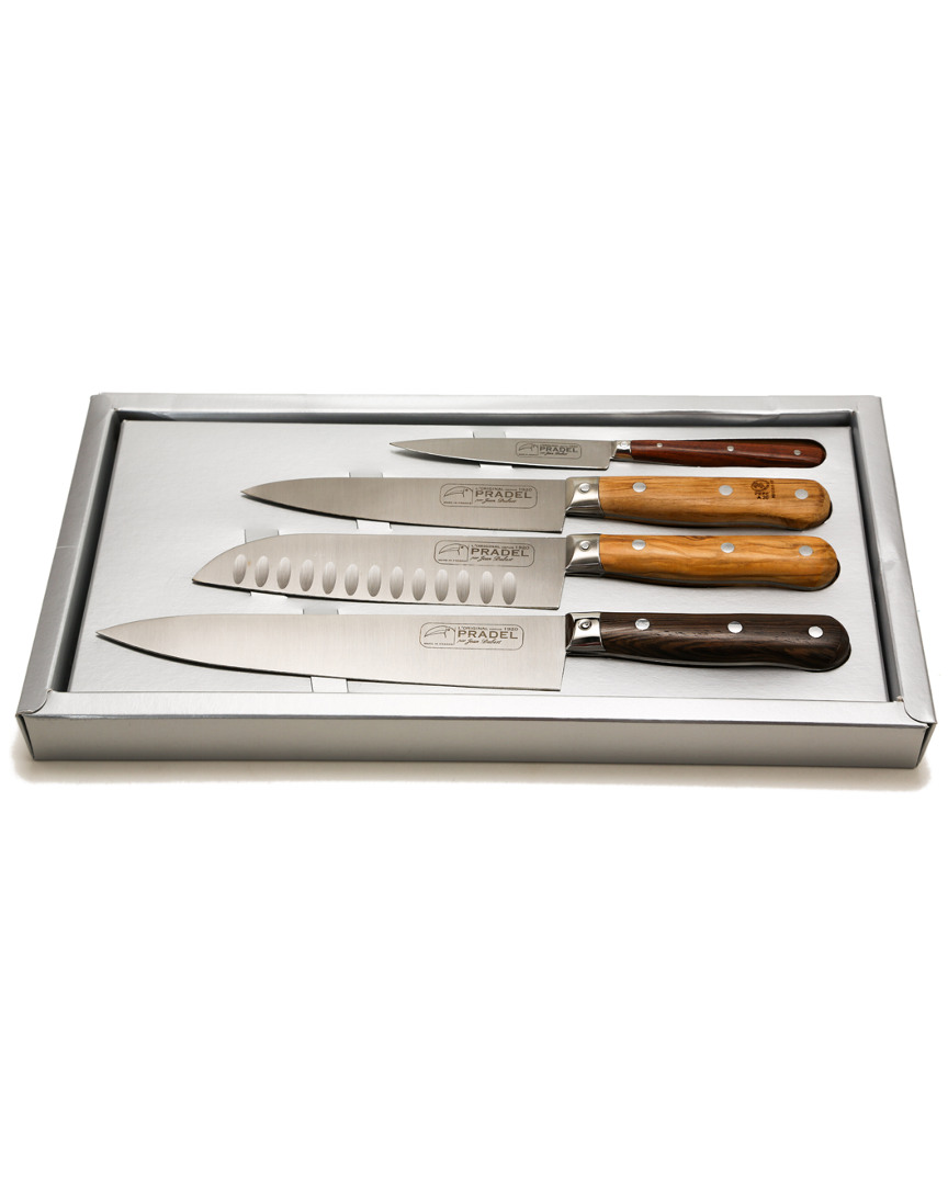 Jean Dubost Laguiole 4pc Mixed Wood Kitchen Knives In Nocolor | ModeSens