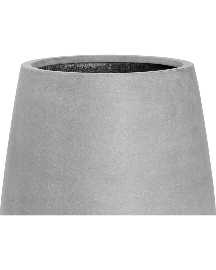 Creative Displays Contemporary Outdoor Fiberstone Planter In Grey ...