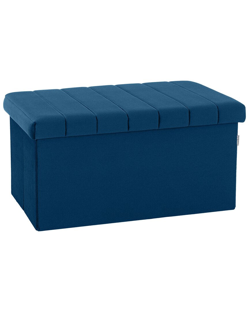 Seville Classics Velvet Channel Tufted Storage Trunk | ModeSens