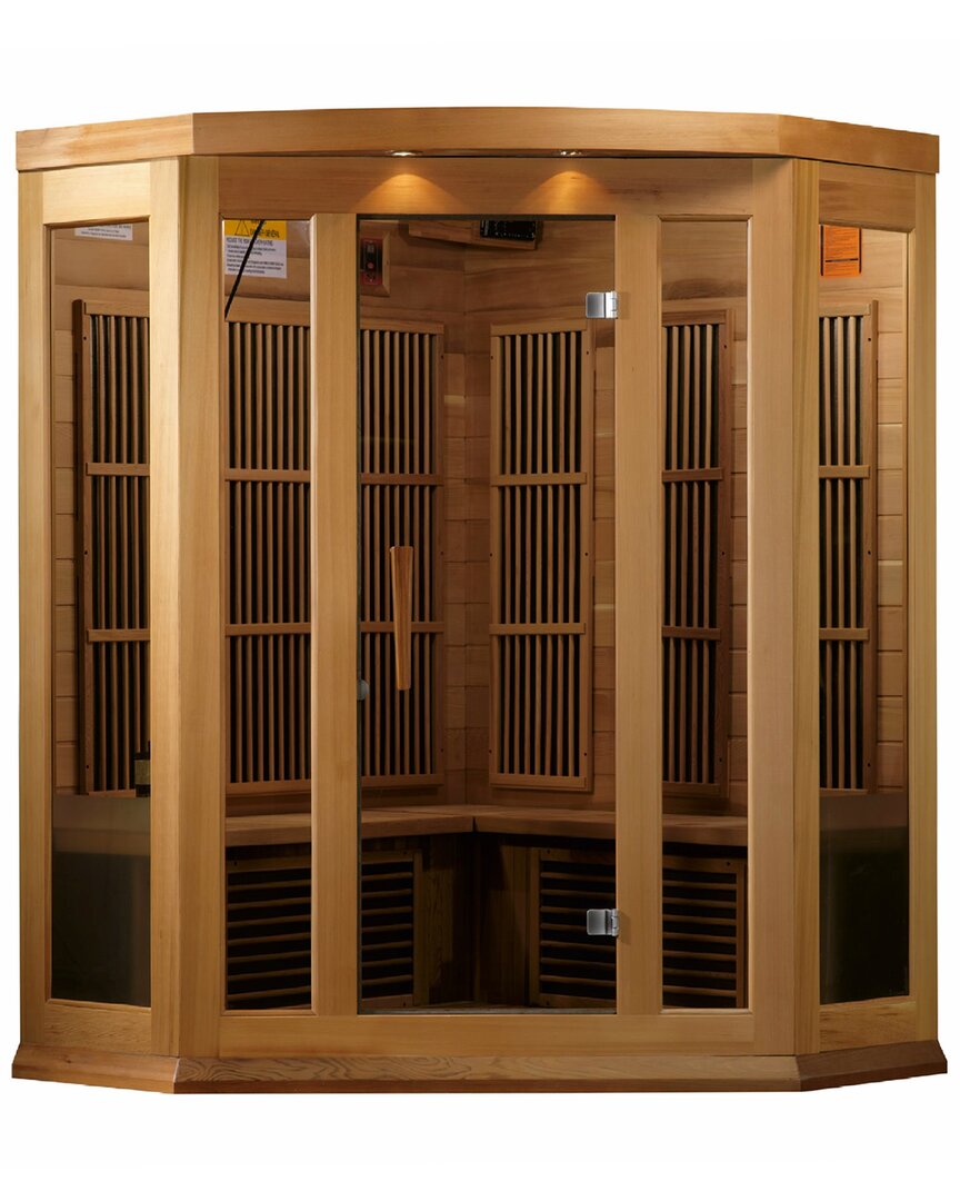 Maxxus Sauna 3-Person Corner Low Emf Far Infrared Sauna | Maxxus Sauna | US