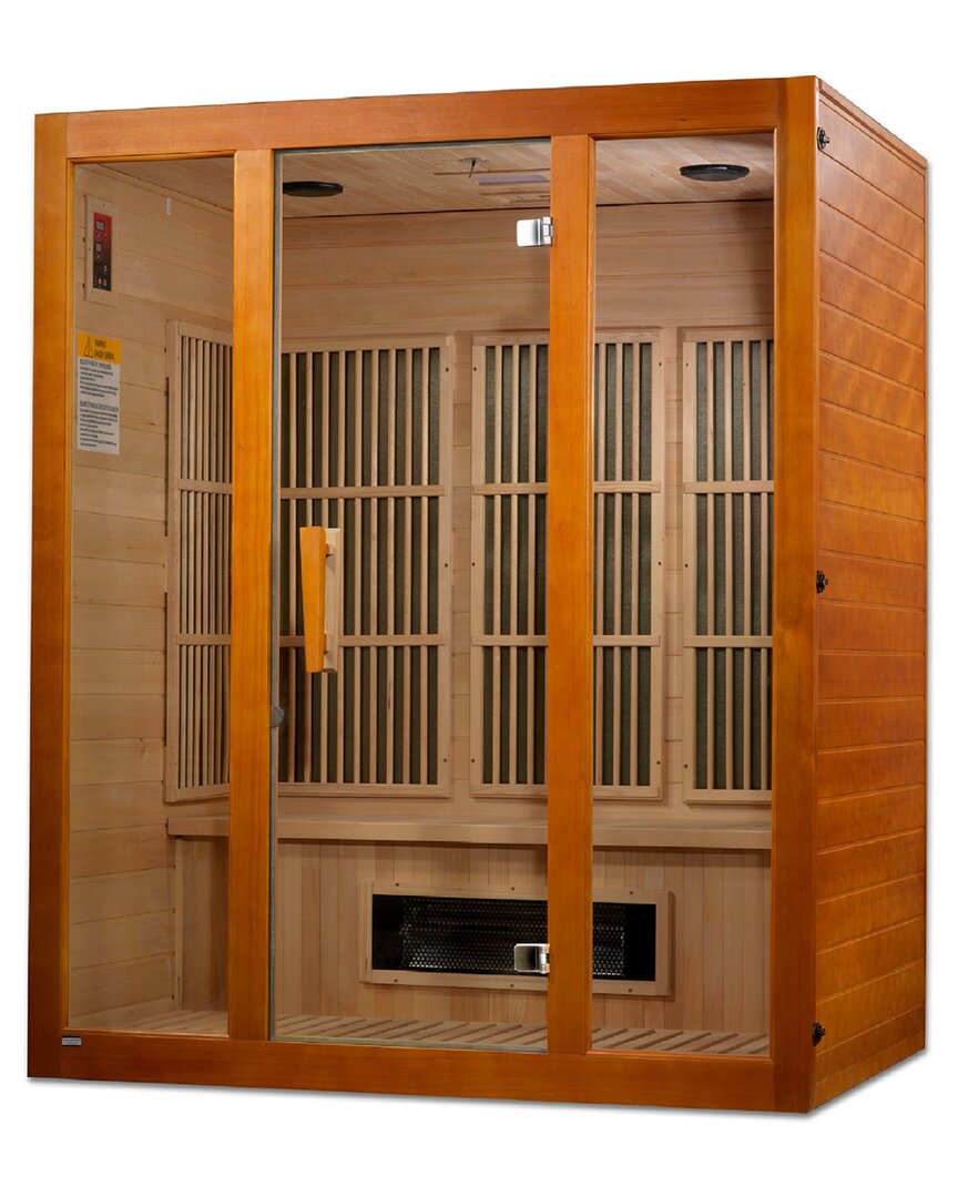 Maxxus Sauna 3-person Corner Low Emf Far Infrared Sauna In Natural | ModeSens