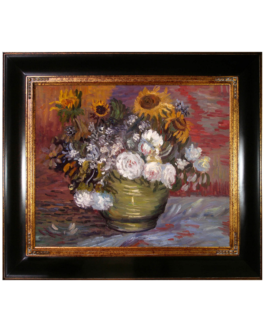 Museum Masters Sunflowers Roses And Other Flowers Hand-painted Oil ...