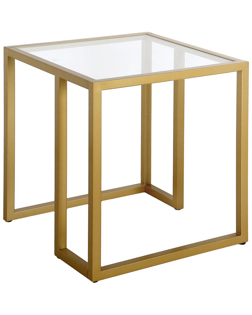 Abraham + Ivy Oscar 20in Wide Square Side Table In Gold | ModeSens