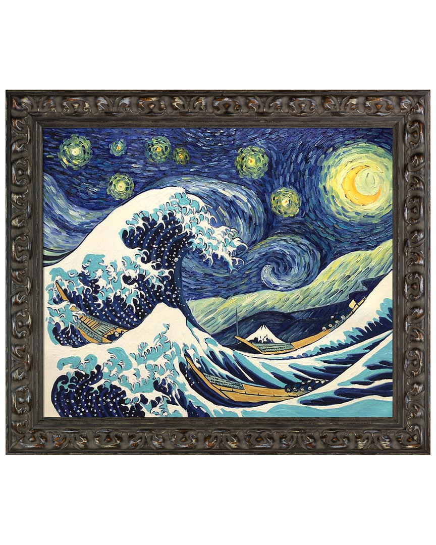 Museum Masters Starry Night Wave Collage By La Pastiche Hand Painted ...