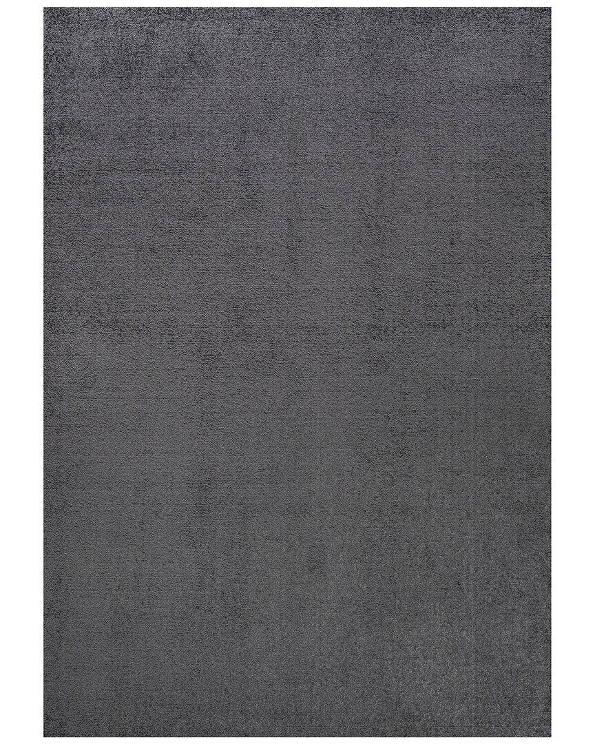 Jonathan Y Designs Haze Solid Low-pile Rug In Black | ModeSens