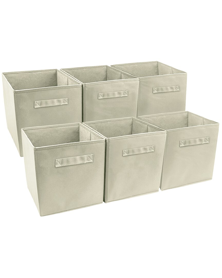 Sorbus Set Of 6 Foldable Storage Cube Basket Bin In Nocolor Modesens