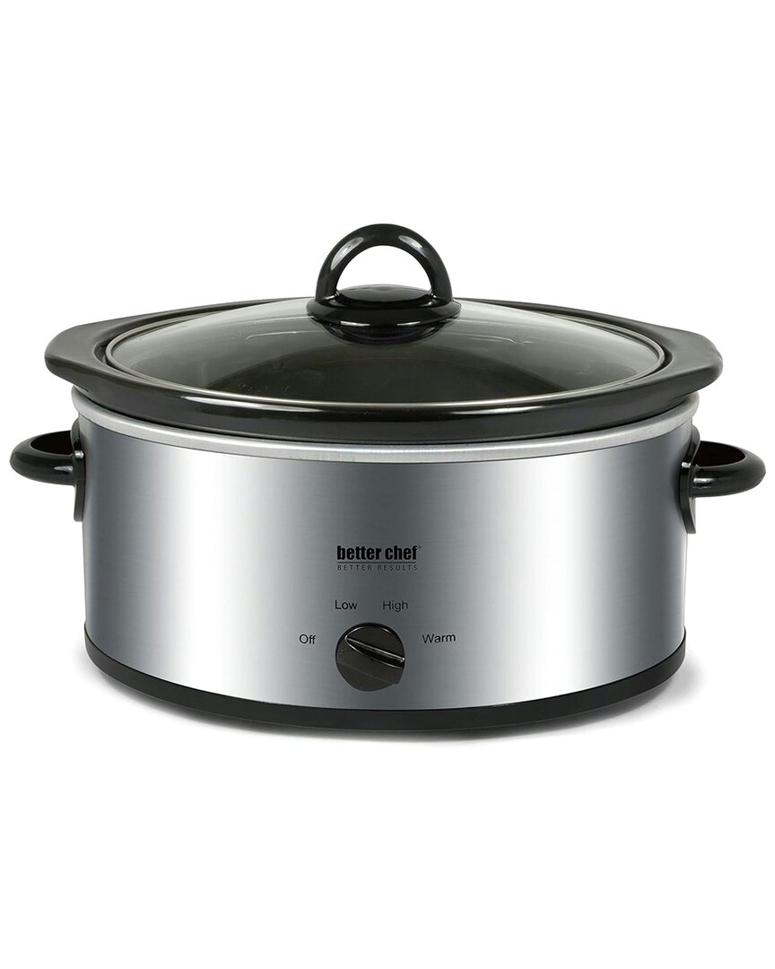 Better Chef 3-quart Oval Slow Cooker In Black | ModeSens