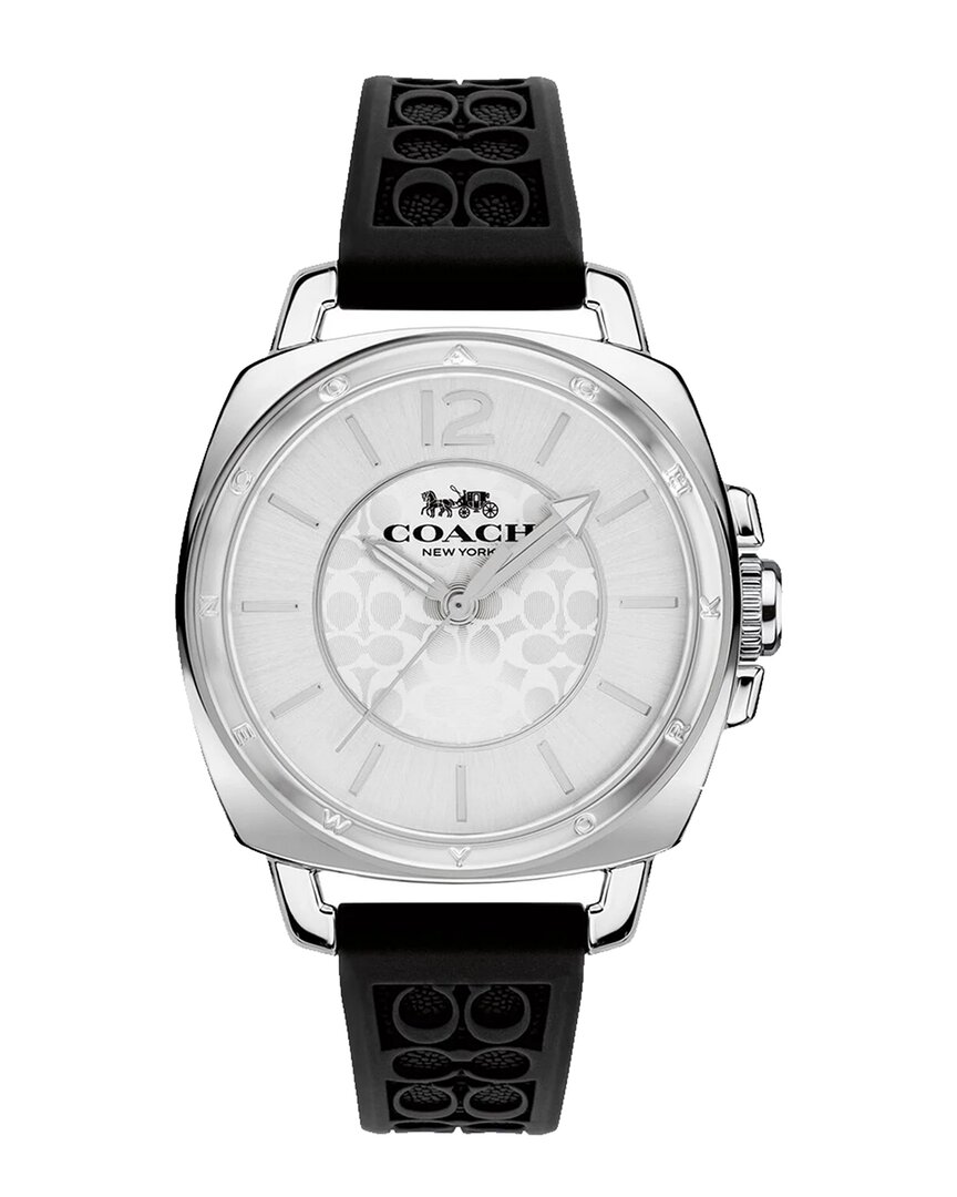 Coach Women Boyfriend Watch In Silver | ModeSens
