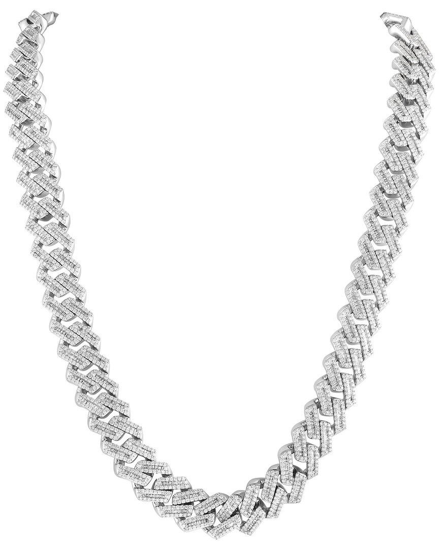 Diamond Select Cuts 18k 26.15 Ct. Tw. Diamond Cuban Link Chain Necklace ...