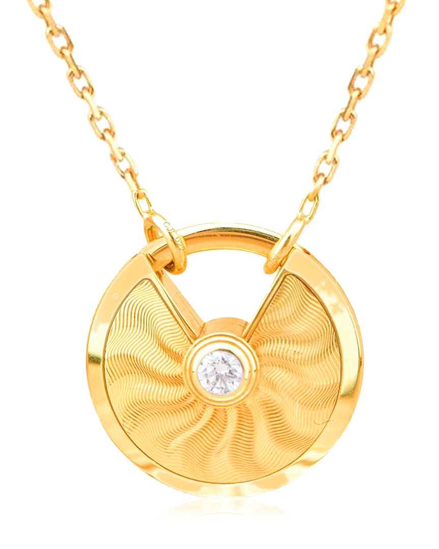 Cartier Amulette De 18k Diamond Necklace | ModeSens