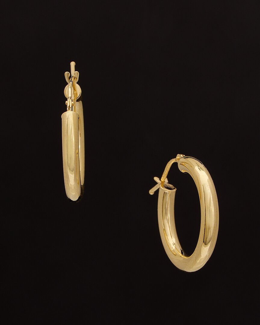 Italian Gold 18k Polished Hoops | ModeSens